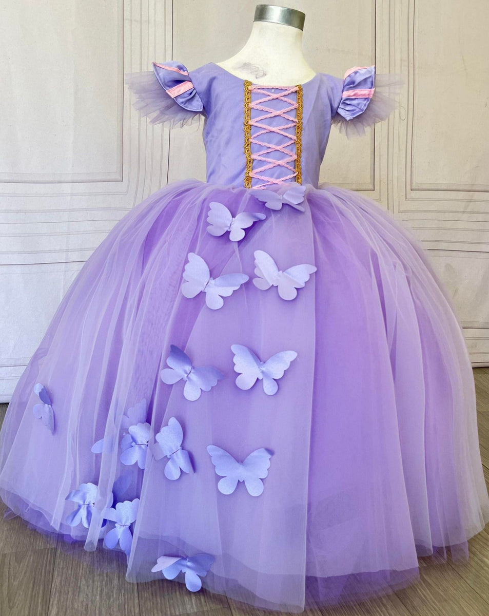 Disney Rapunzel Gem Princess Costume -Purple – Ivaikjan